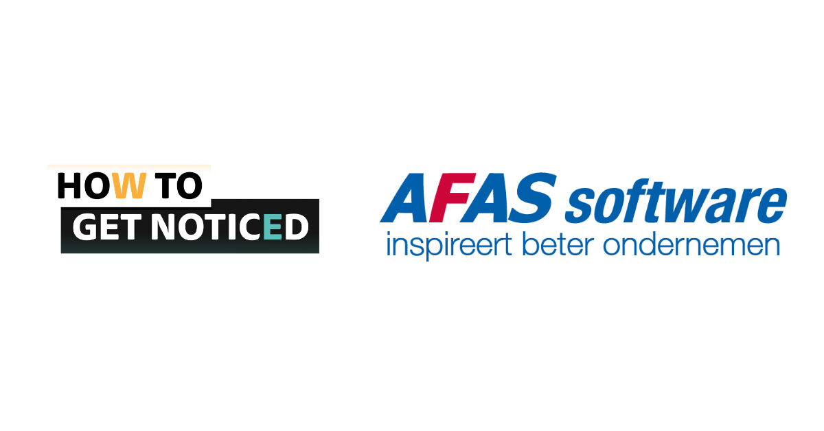 Onze partners van seizoen 1: AFAS Software | How to Get noticed